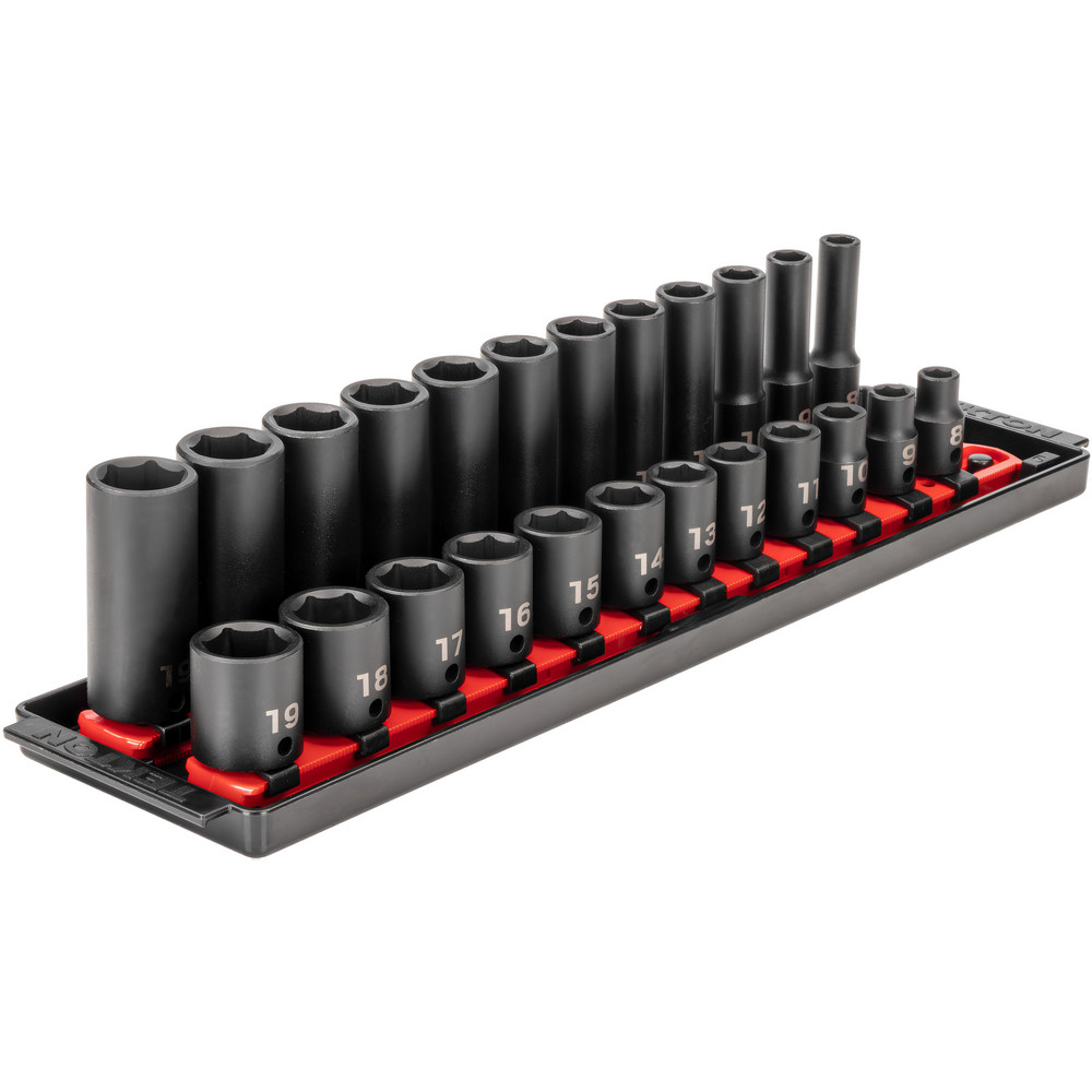 Tekton - Socket Set: Deep, Standard & Impact, 24 Pc, 3/8" Drive, 8.00 ...