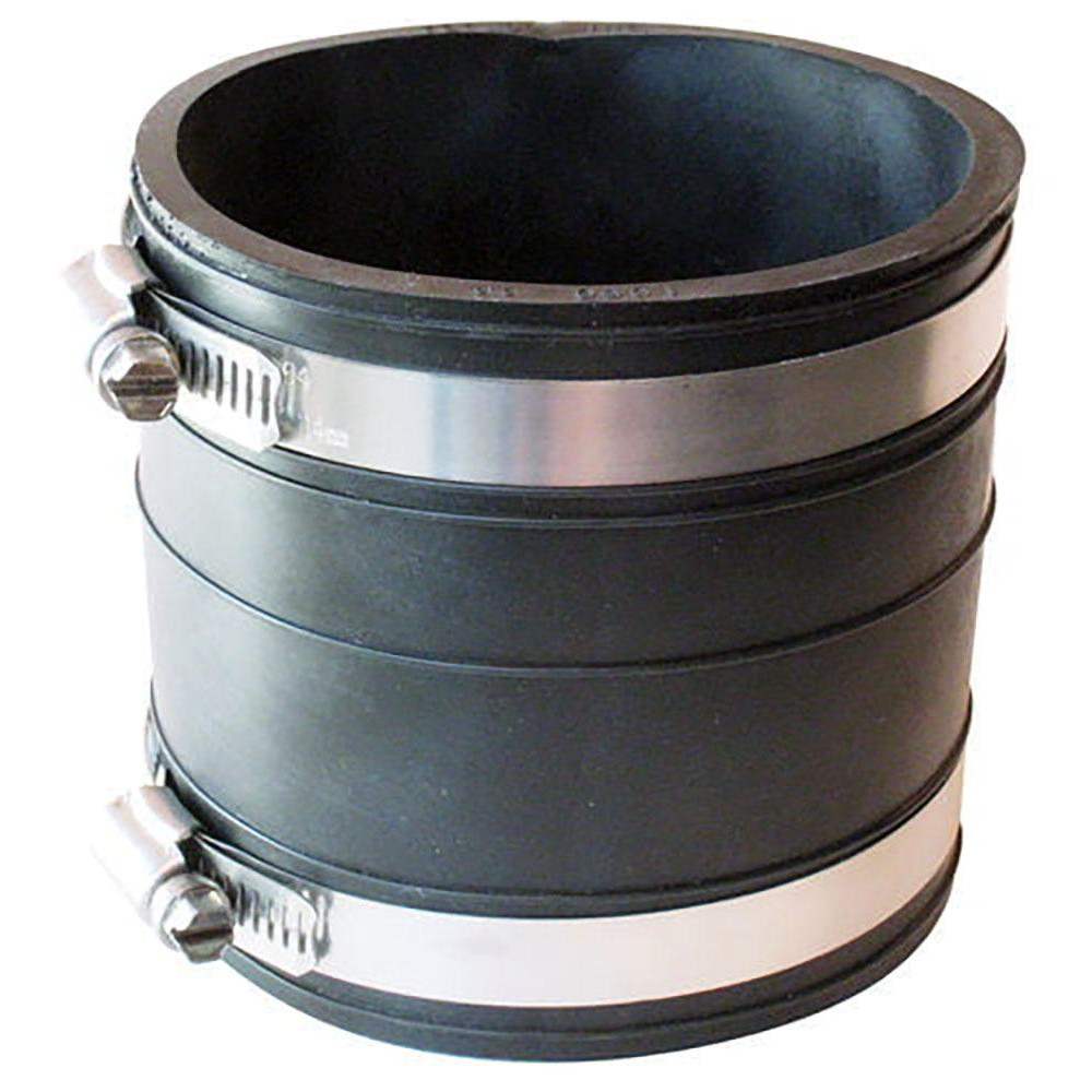 Fernco - 3" PVC Flexible Pipe Coupling with Clamp | MSC Direct