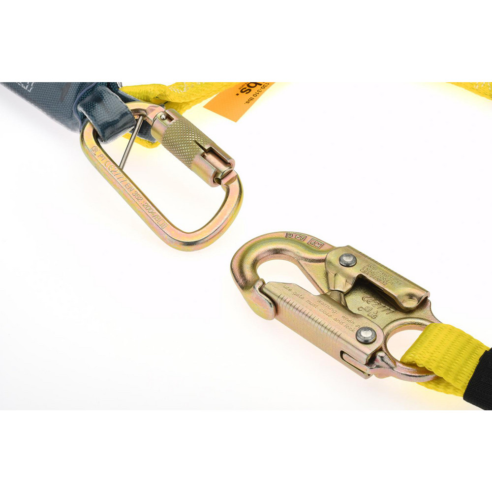 Gemtor - 6' Long, 350 Lb Capacity, 1 Leg Locking Snap Hook Harness ...