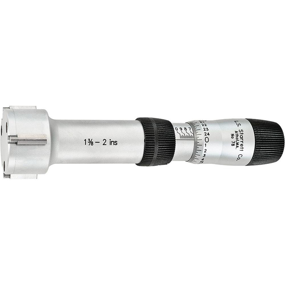 Starrett - Mechanical Inside Micrometer: 1.38 to 2" Range | MSC Direct
