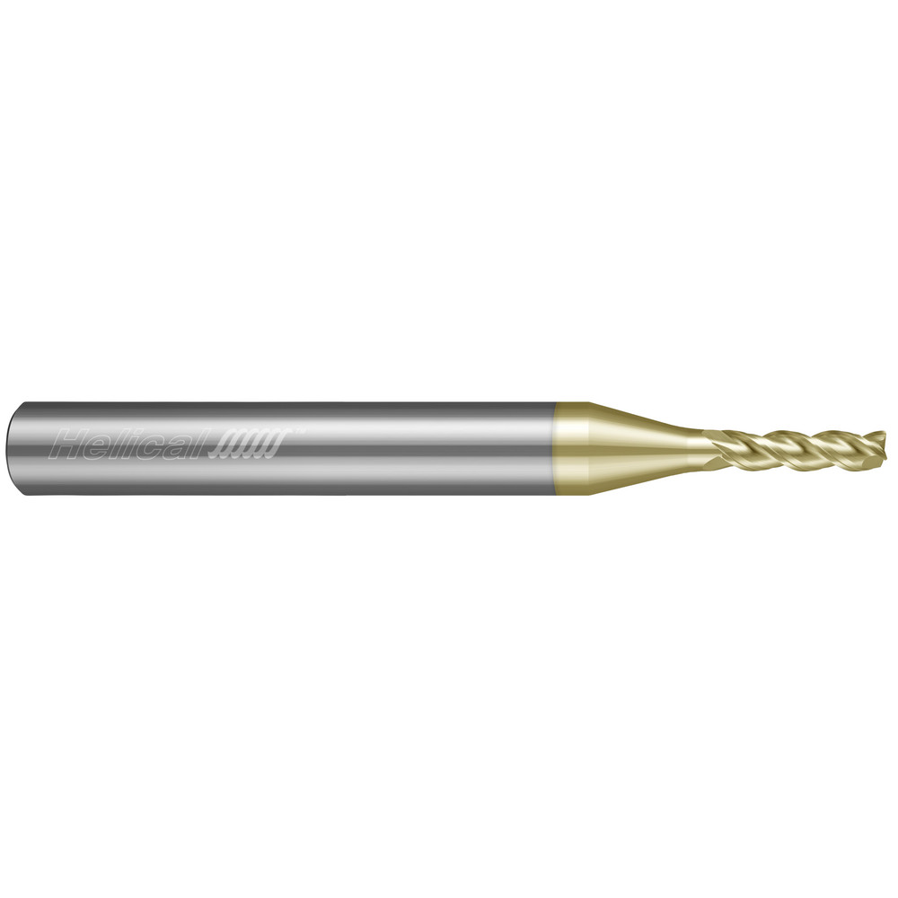 Helical Solutions - Corner Radius End Mill: 0.0469" Dia, 1/4" LOC, 0. ...