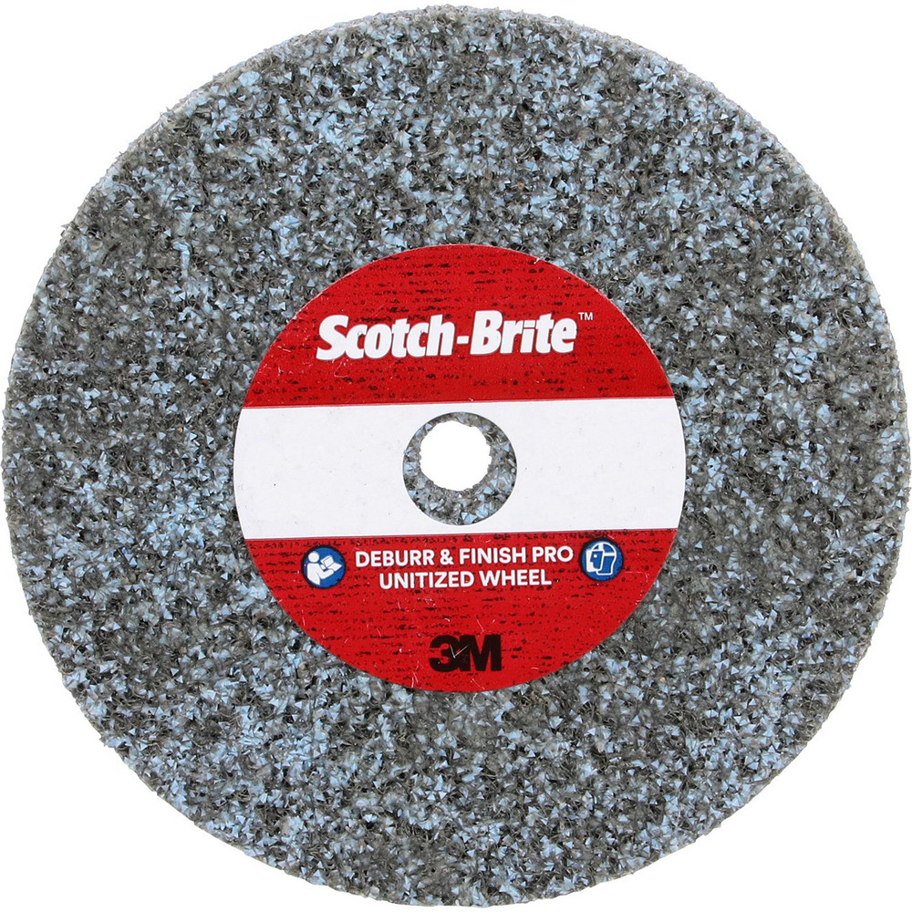 3M - Deburring Wheel: 3" Dia, 1/2" Face Width, 3/8" Hole, Density 9 ...