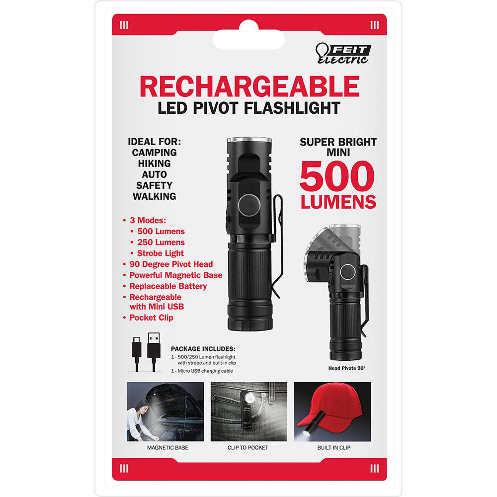 Feit Electric - Flashlights: Flashlight, 500, LED | MSC Direct
