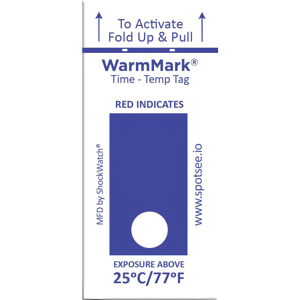 SpotSee - Temperature Indicating Labels: One Time, 25, +/-1C | MSC Direct