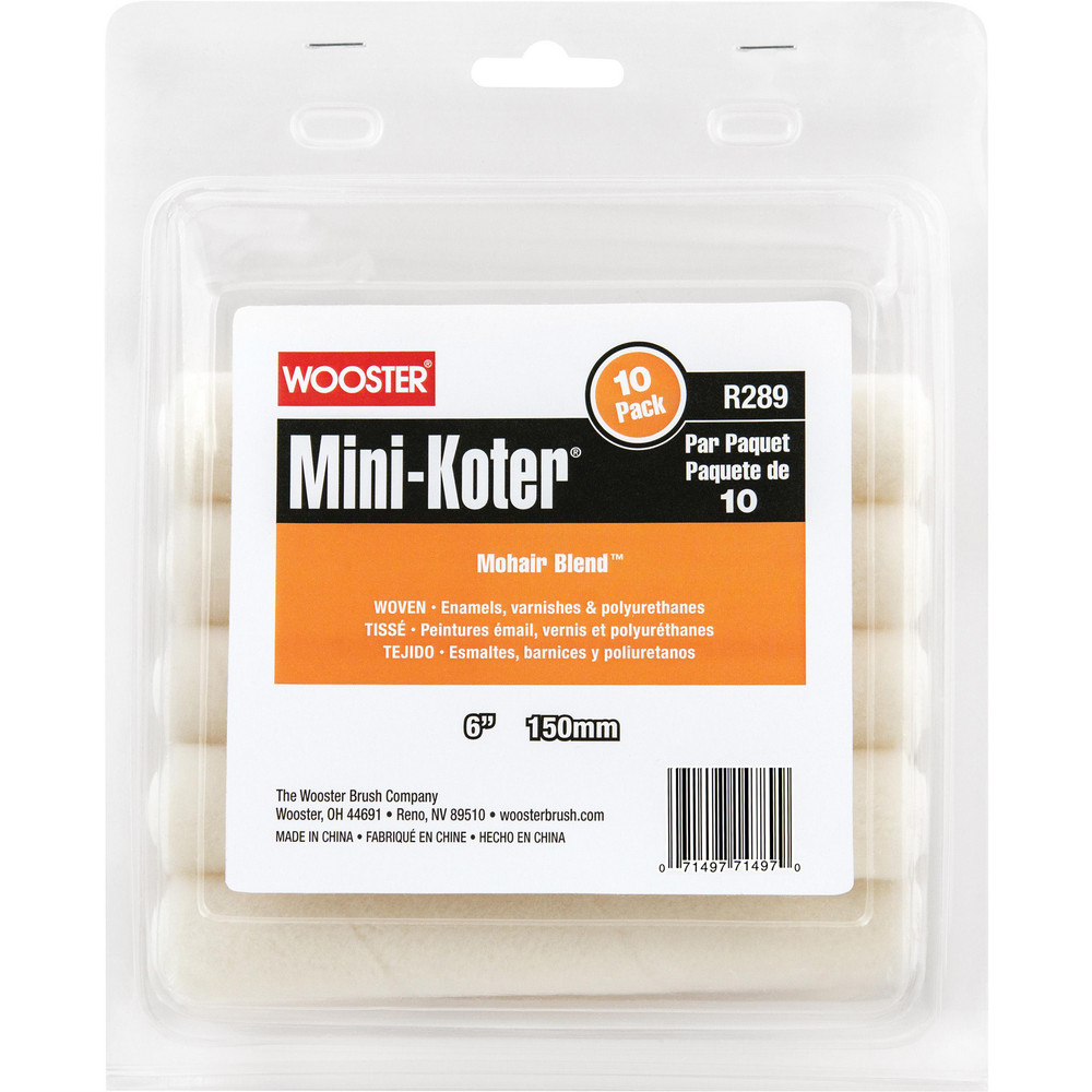 Wooster Brush - Mini Roller Cover: 1/4" Nap, 6" Wide | MSC Direct