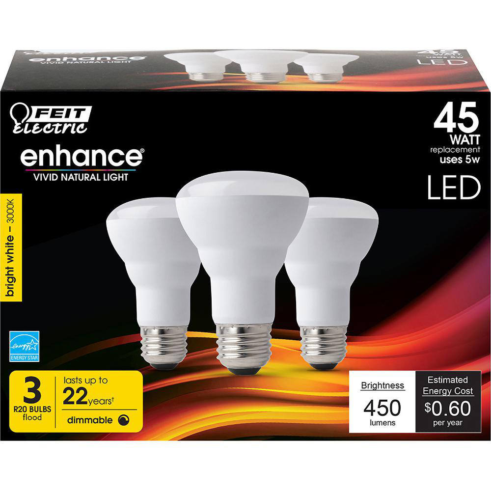 Feit Electric - LED Lamp: Residential, Commercial, Office & Flood, R20 ...
