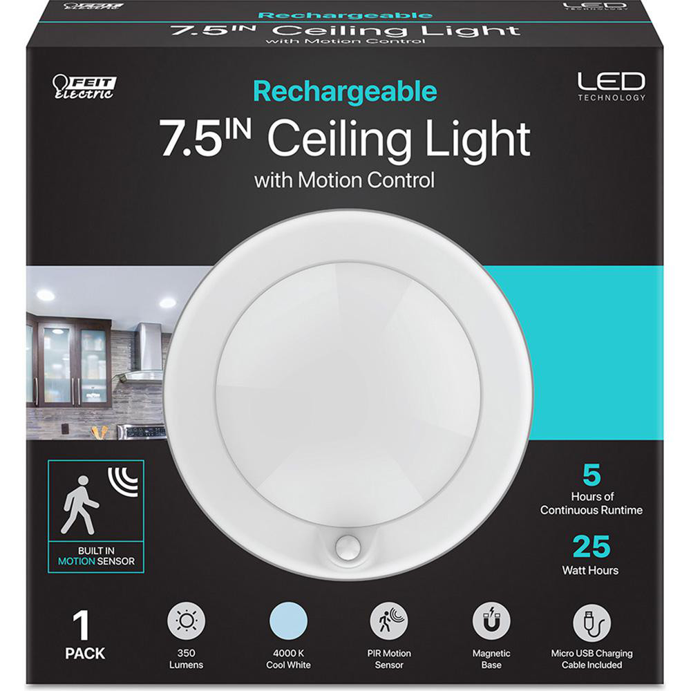 Feit Electric - Motion Sensing Light Fixtures: Detection Angle: 120 ...