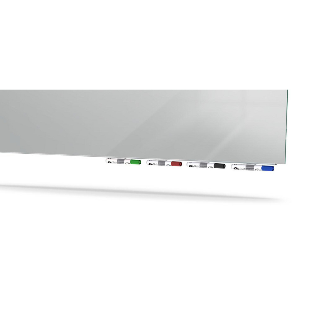 Ghent - Ghent Aria Low Profile Magnetic Glass Whiteboard, 4'H x 6'W ...