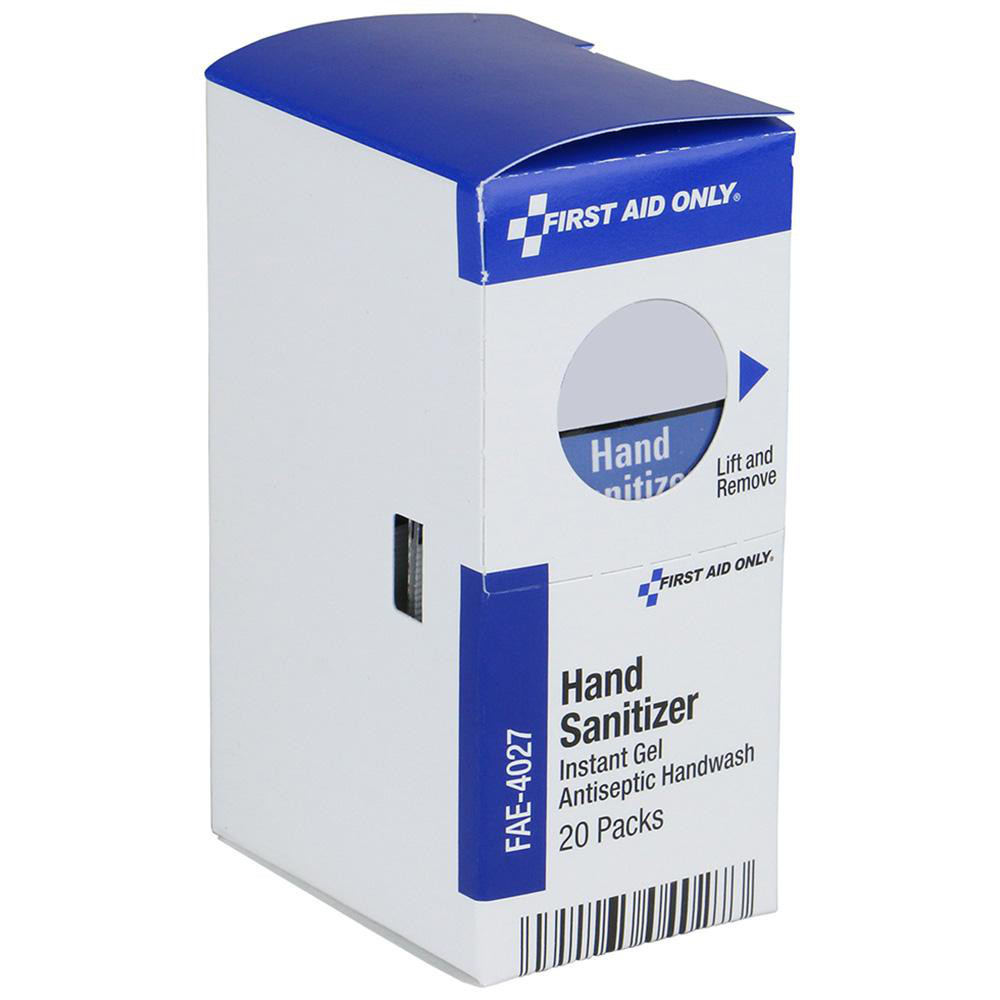 First Aid Only - Hand Sanitizer: Gel, 0.9 g, Box, No | MSC Direct