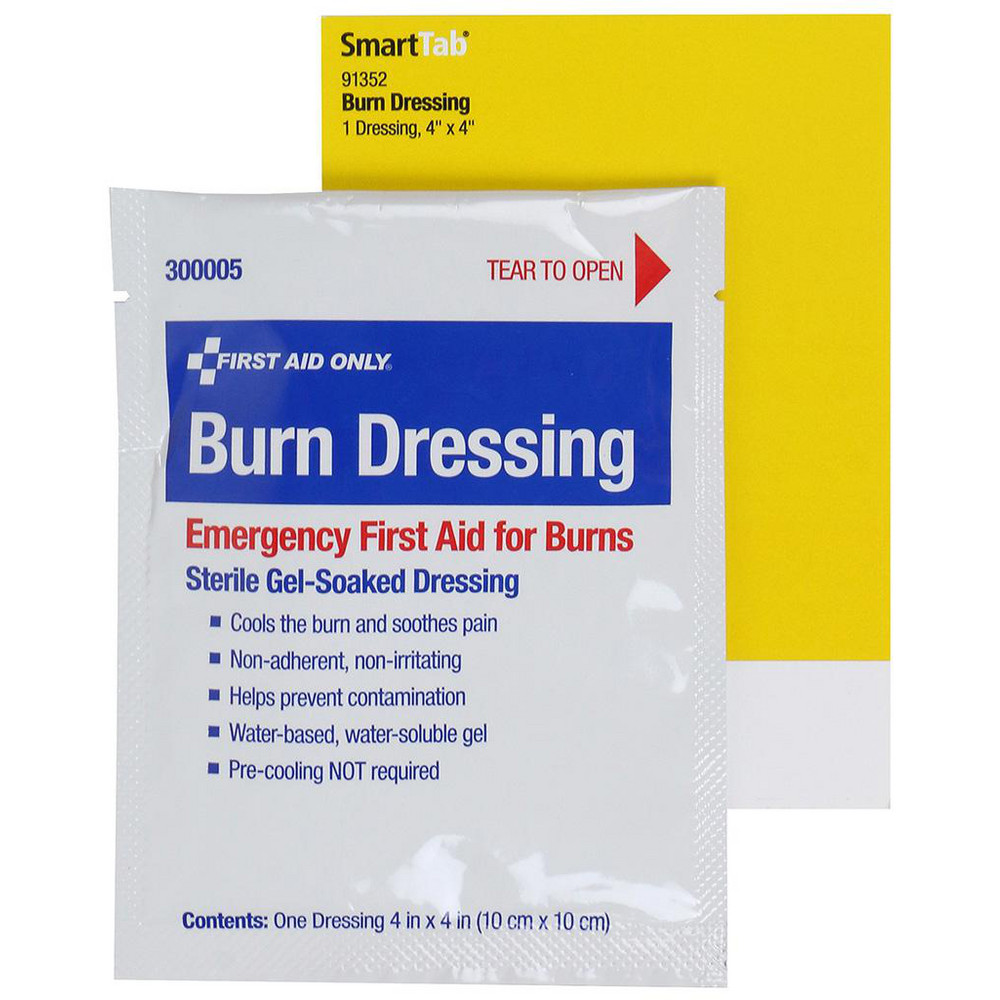 First Aid Only - Bandages & Dressings: Dressing Type: Gel Soaked Burn ...