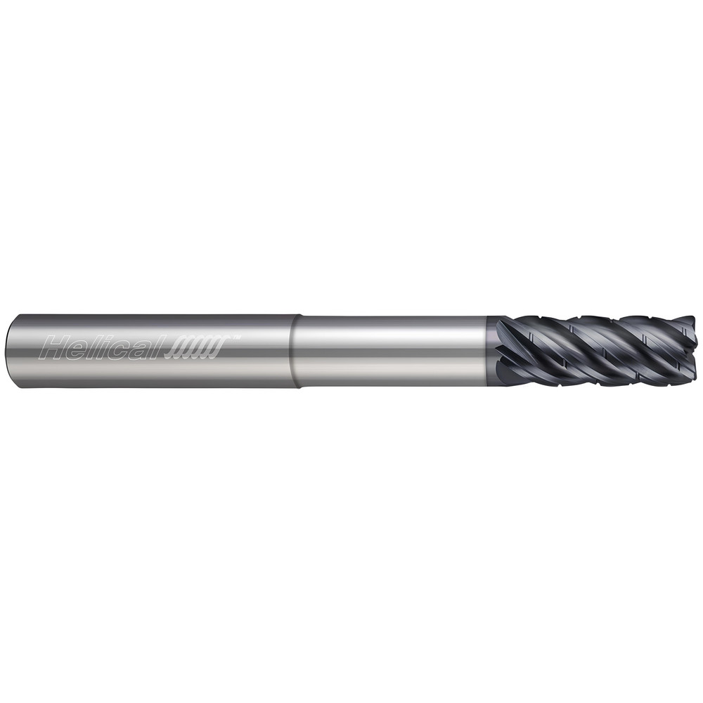 Helical Solutions - Corner Radius End Mill: 1/2" Dia, 5/8" LOC, 0.0600" Radius, 3 Flute, Solid ...