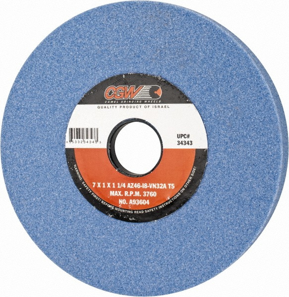 CGW Abrasives - Surface Grinding Wheel: 7" Dia, 1" Thick, 1-1/4" Arbor ...
