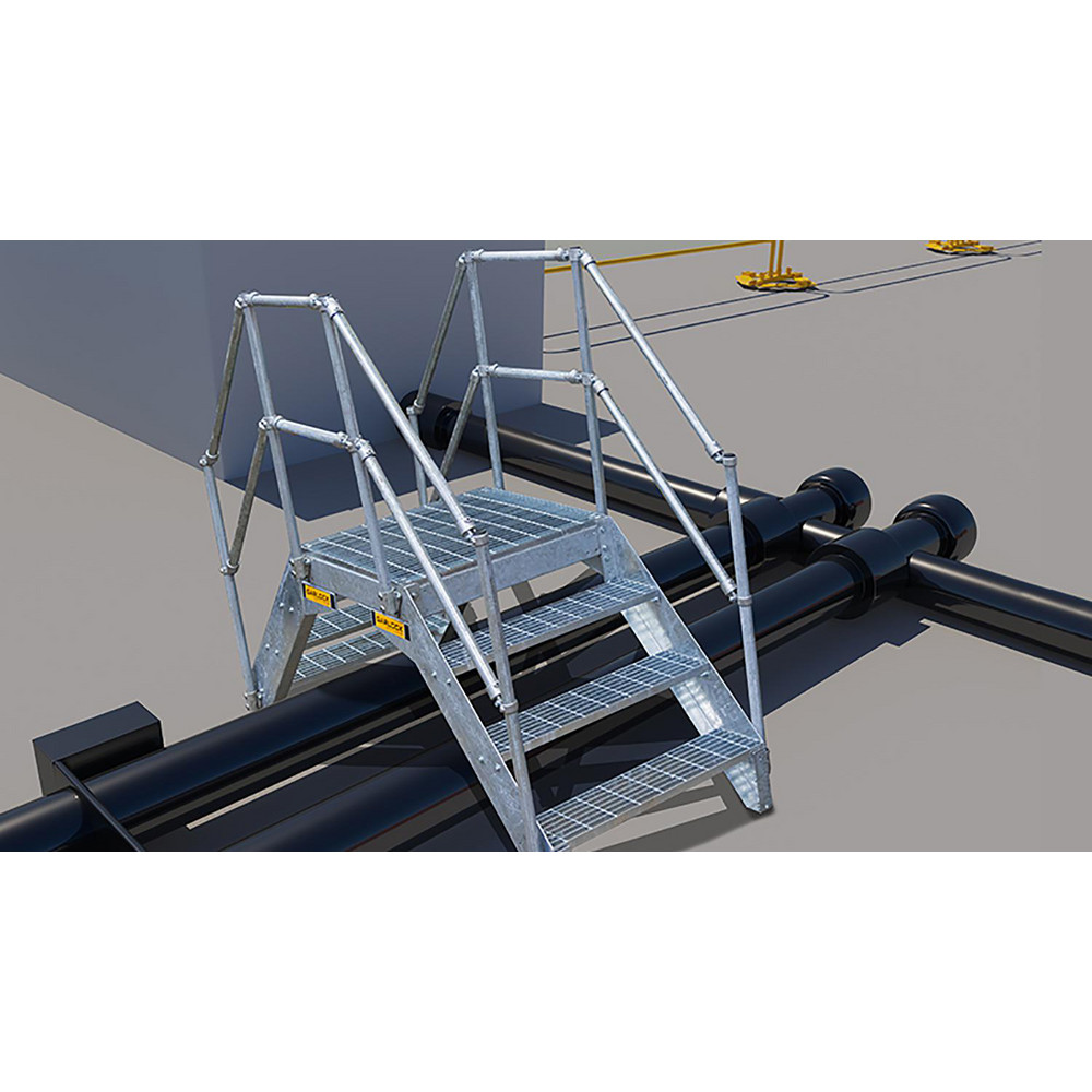 Garlock Safety Systems - 3-Step Steel Crossover Bridge: 1000 lb ...