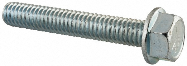 Value Collection - Serrated Flange Bolt: 5/16-18 UNC, 2" Length Under ...