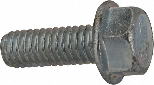 Value Collection - Serrated Flange Bolt: 5/16-18 UNC, 7/8" Length Under ...