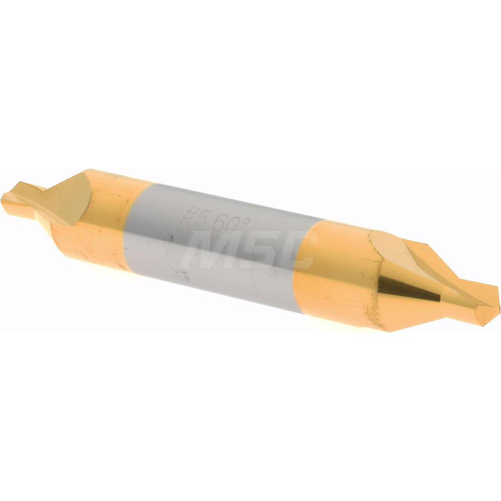 Hertel - Combination Drill & Countersink: #5, 7/16" Body Dia, 118 deg, Solid Carbide | MSC Direct