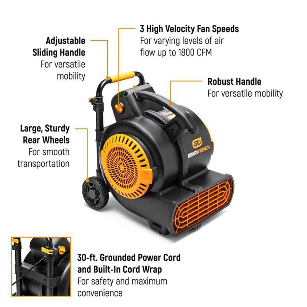 GEARWRENCH - Blower Fans: Blower Fan Type: Blower; Type: Totally ...