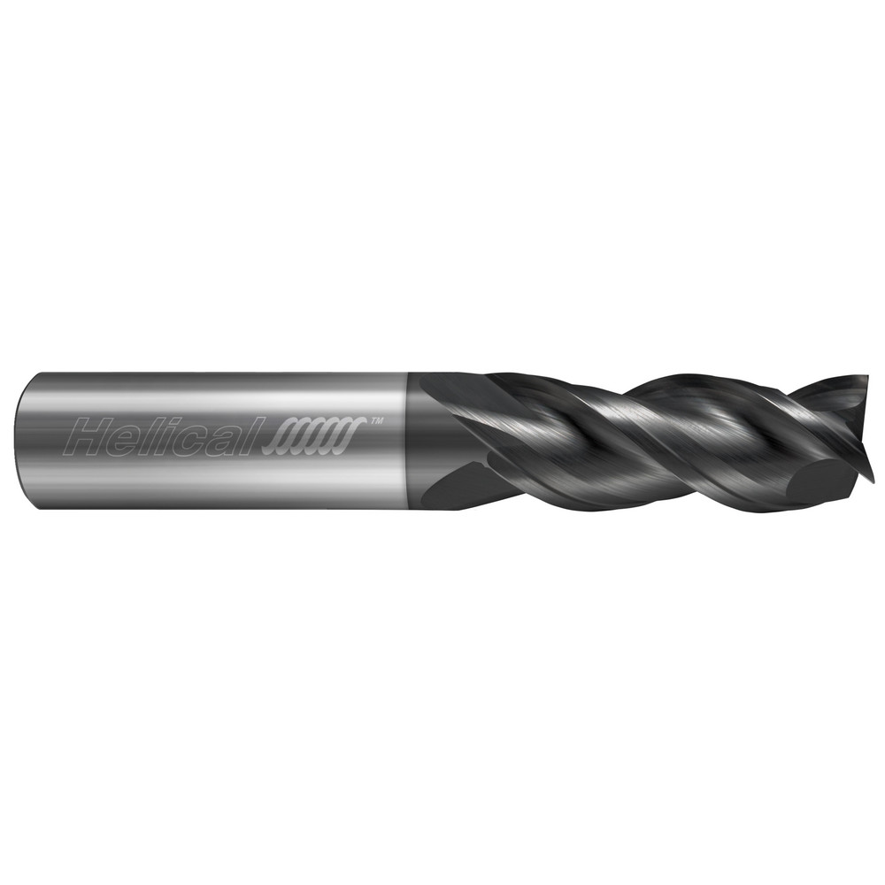 Helical Solutions - Square End Mill: 1/4" Dia, 3/4" LOC, 3 Flute, Solid Carbide | MSC Direct