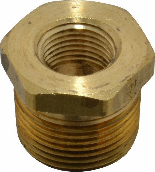 Parker - Industrial Pipe Bushing: 3/8" Female Thread, 3/4" Male Thread ...