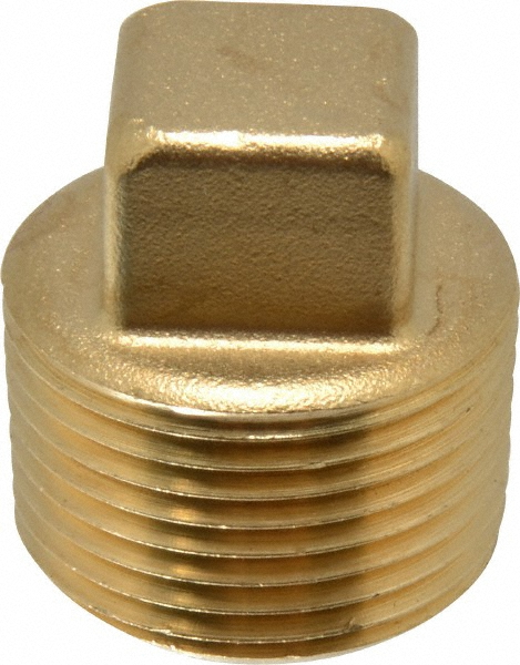 Parker - Industrial Pipe Square Head Plug: 3/4" Male Thread, MNPTF ...