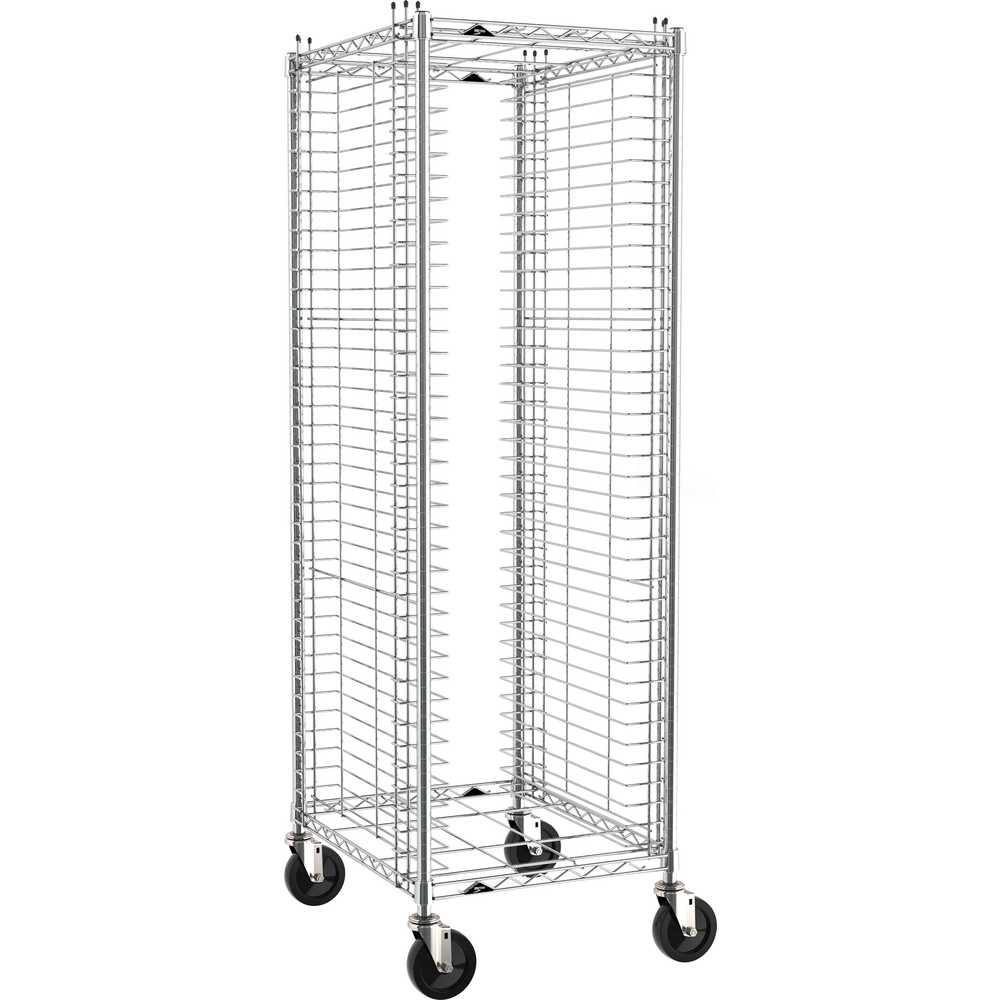 Metro - Pan & Tray Utility Cart: 27" Long, 21-3/4" Wide, Steel, 200 lb ...