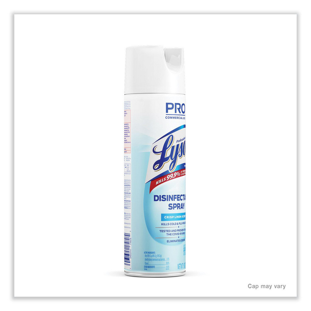 Lysol - Disinfectant Spray, Crisp Linen, 19 oz Aerosol Spray, 12/Carton ...