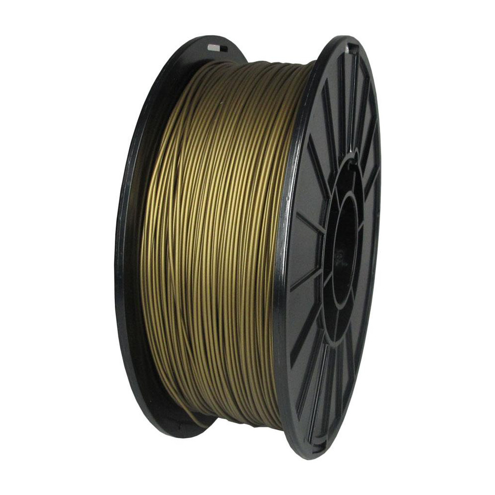 Push Plastic - 3D Printer Consumables: Filament Material: ABS; Color: Gold Metallic; Color ...