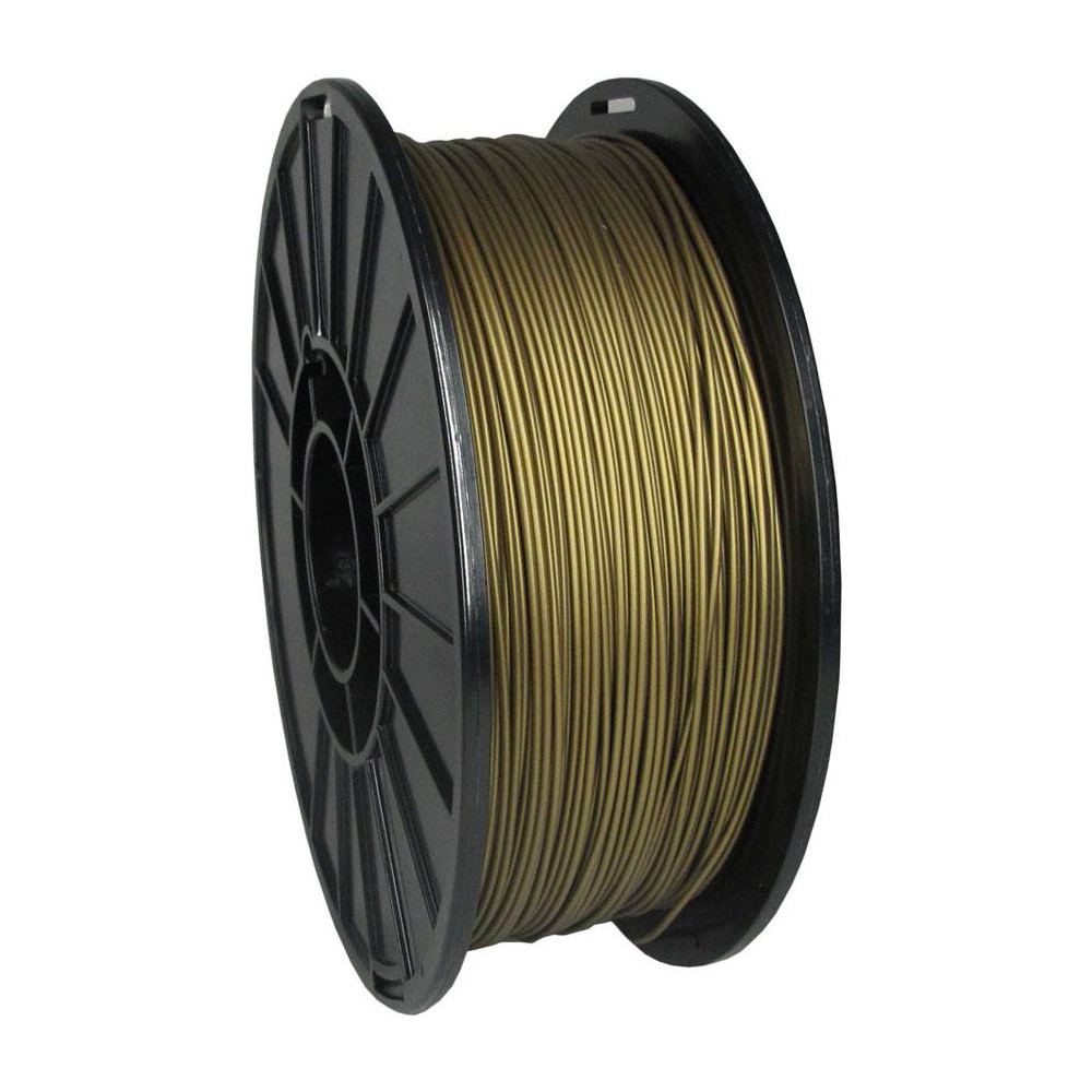 Push Plastic - 3D Printer Consumables: Filament Material: ABS; Color: Gold Metallic; Color ...