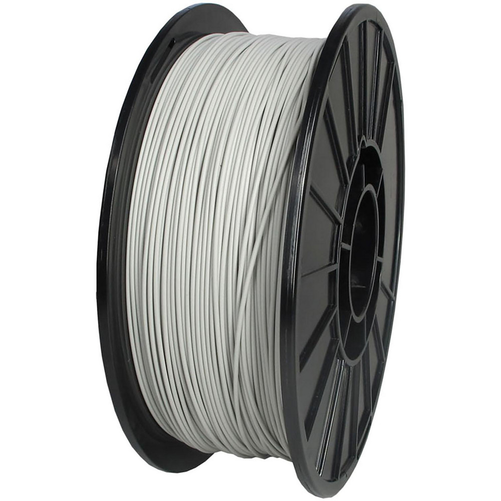 Push Plastic - 3D Printer Consumables: Filament Material: ABS; Color Family: Grey; Color: Light ...
