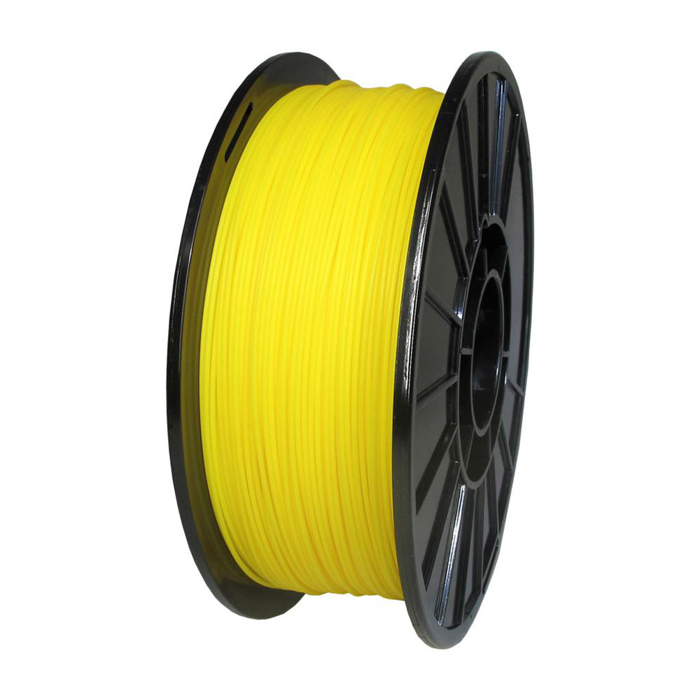 Push Plastic - 3D Printer Consumables: Filament Material: PLA; Color: Yellow; Color Family ...