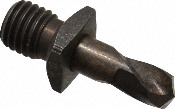 Hertel - Threaded Shank Drill Bit: #16, 135 ° Point, 1/4-28 Shank ...