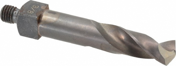 Hertel - 3/8" Drill Bit, Extra Length, Cobalt, Threaded Shank Drill Bit ...
