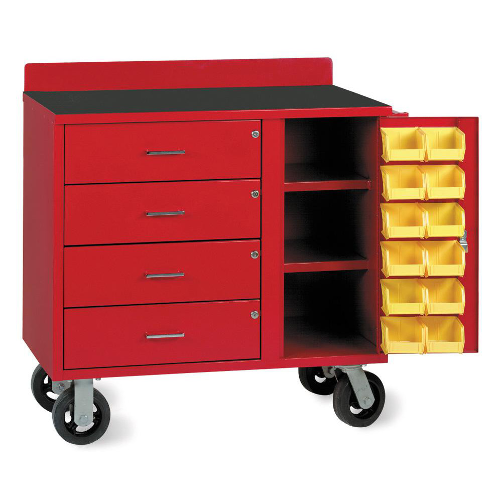 Valley Craft - Mobile Work Benches: Bench Type: Bin & Organization ...