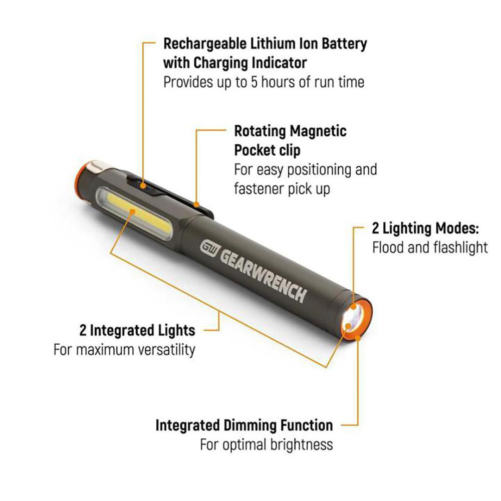 GEARWRENCH - Flashlights: Flashlight Type: Penlight; Bulb Type: LED ...