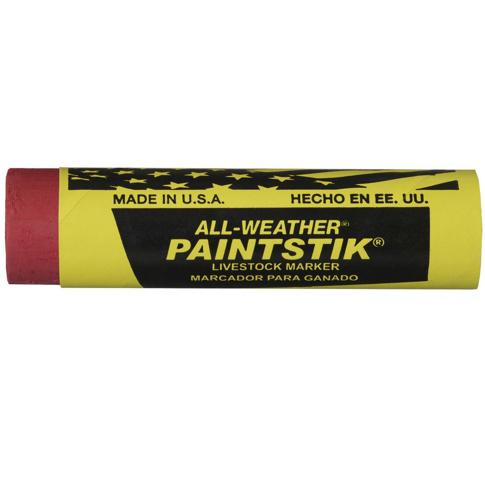 All-Weather - Paint Stick: Red, AP Non-Toxic, Bullet Tip | MSC Direct