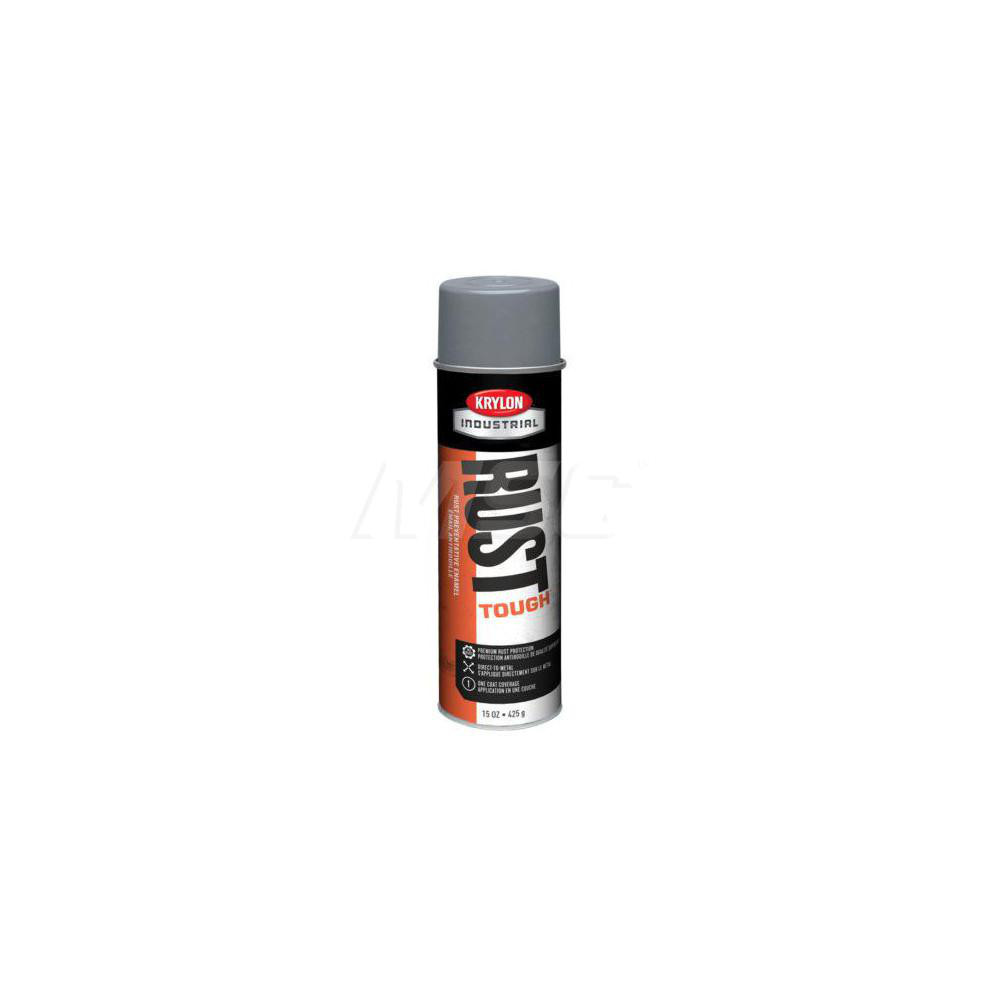 Krylon - Spray Paint: Gray, Gloss, 15 oz Net Fill, Rust-Preventive ...