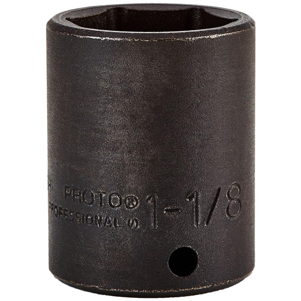 Proto - Impact Socket: 1/2" Drive, 1-1/8" Socket, Hex Drive | MSC Direct