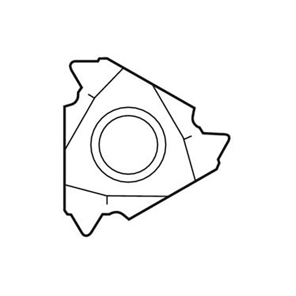 Seco - Laydown Threading Insert: 16NR24UN CP200, Carbide | MSC Direct