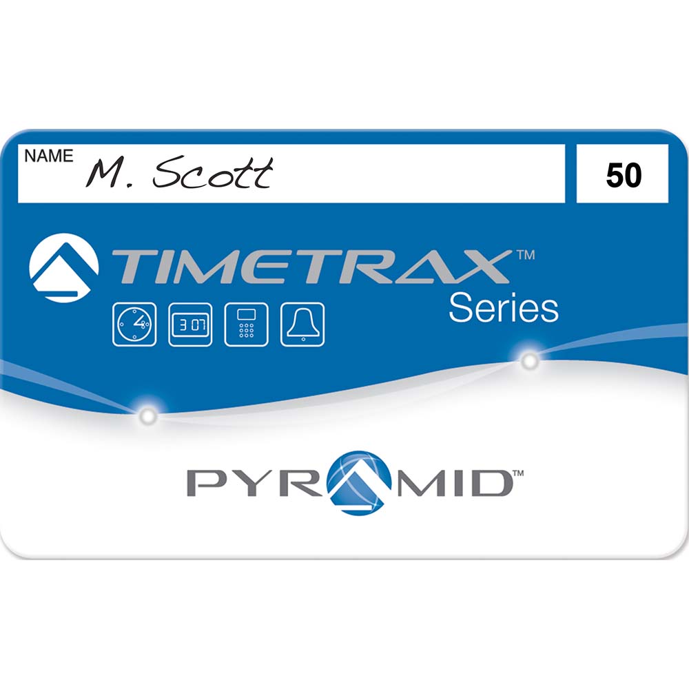 Pyramid - TimeTrax Swipe Cards (#26-50): 25 Pack | MSC Direct
