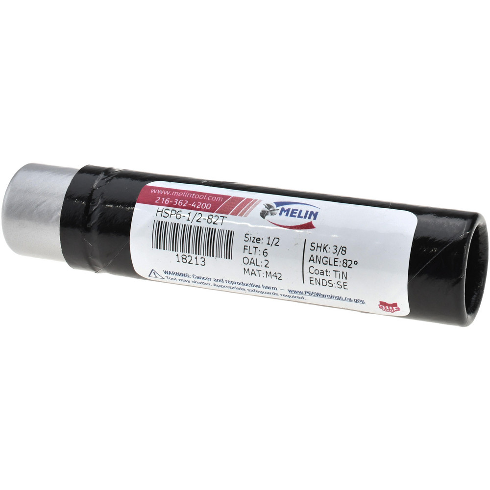 Melin Tool - Countersink: 1/2" Head Dia, 82.00 deg Included Angle, 6 ...