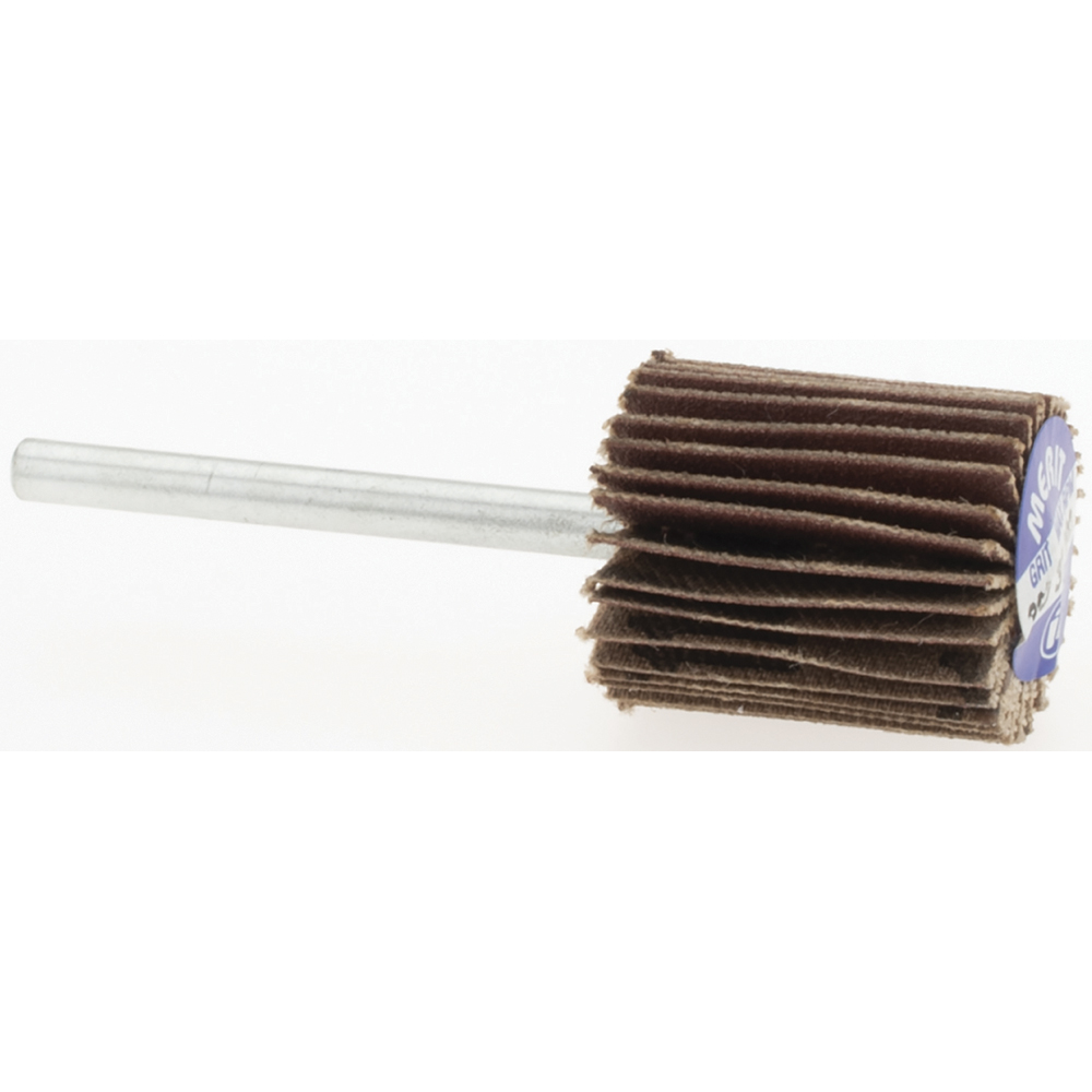 Merit Abrasives - Mounted Flap Wheel: 5/8" Dia, 3/4" Face Width, 320 ...
