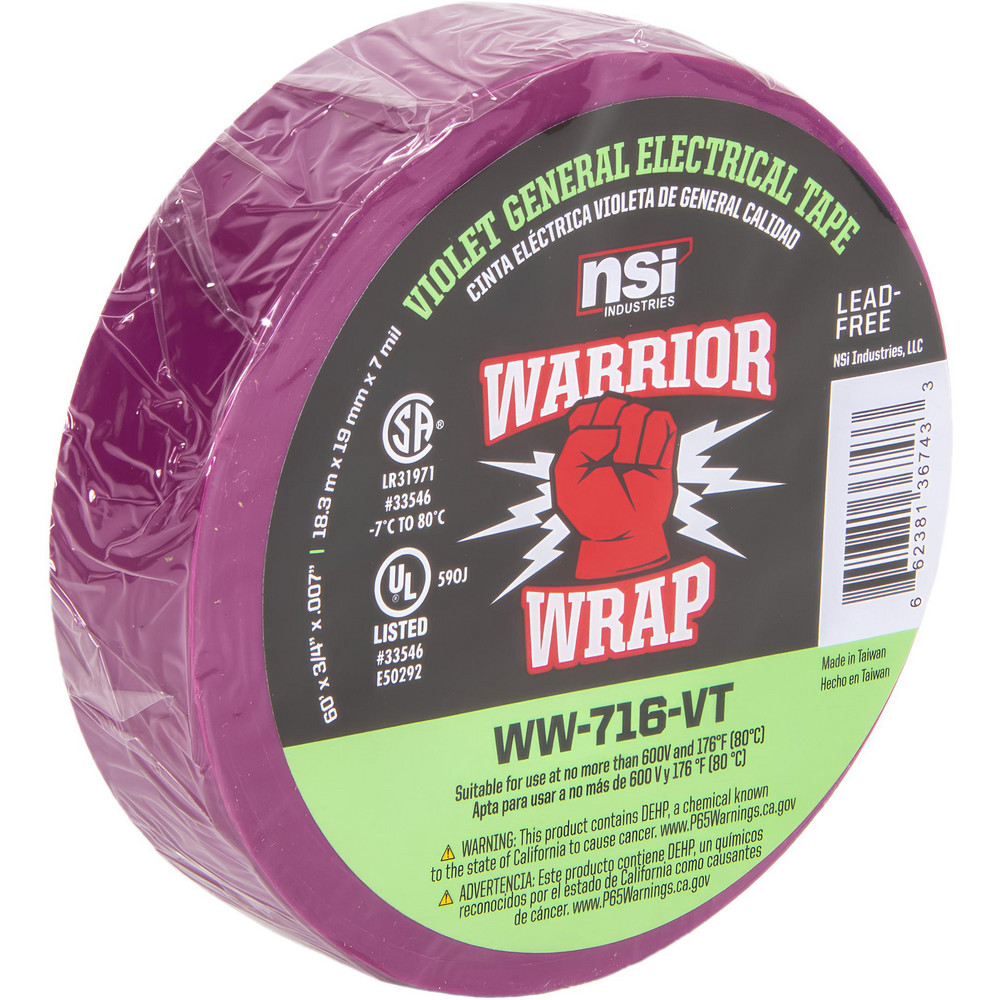 NSI Industries - Electrical Tape; Tape Material: Vinyl; Width (Inch): 3 ...