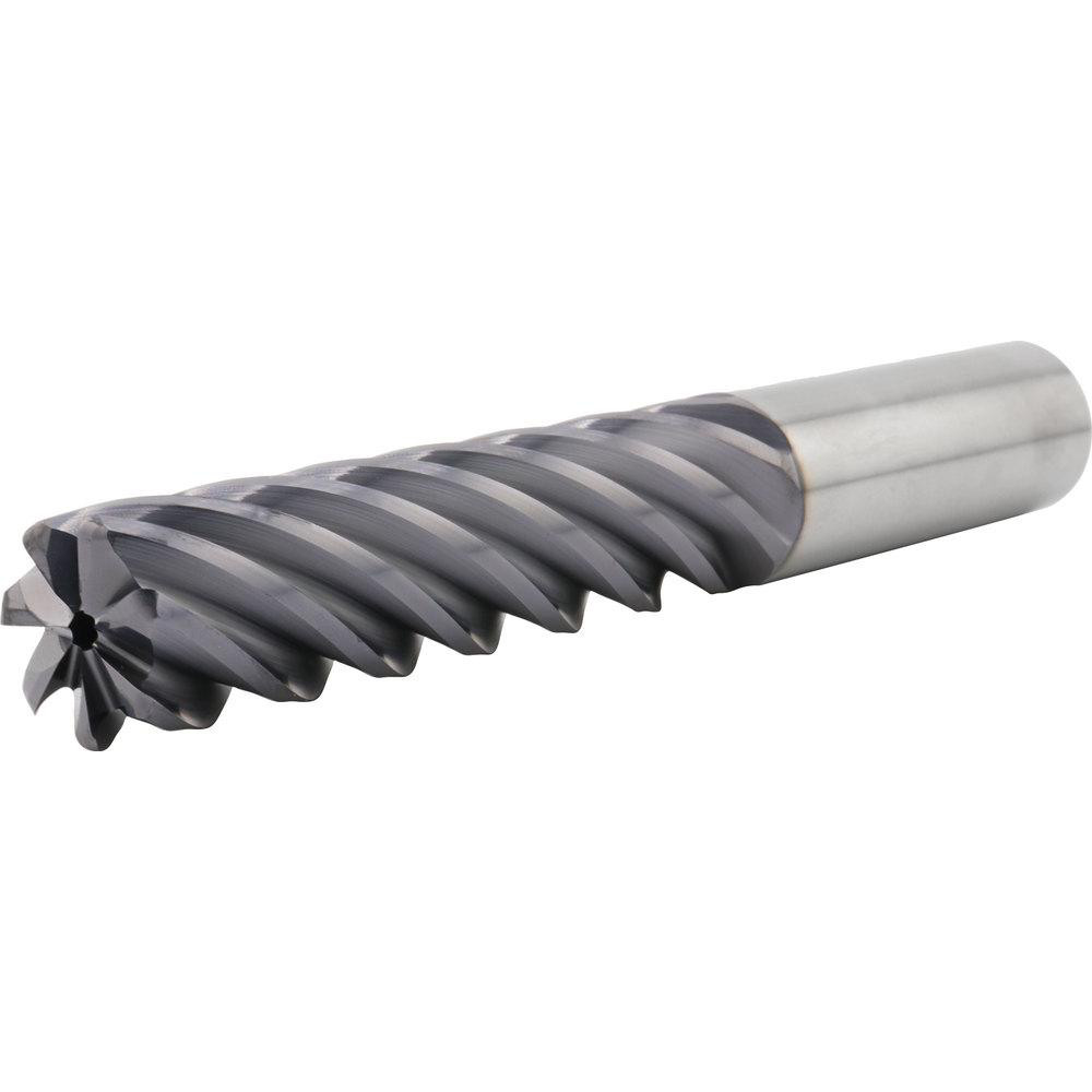SGS - Corner Radius End Mill: 1" Dia, 4" LOC, 0.1200" Radius, 7 Flute ...