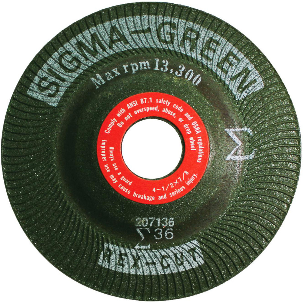 Rex Cut Abrasives - Depressed-Center Wheel: Type 27, 4-1/2" Dia, 1/8 ...