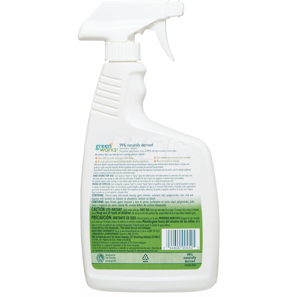 Green Works - Bathroom, Tile & Toilet Bowl Cleaners; Type: Bathroom ...