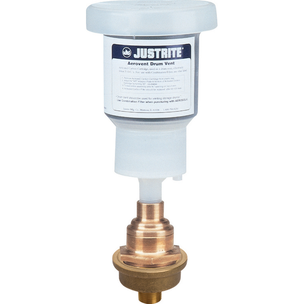 Justrite® - Drum Vents: Vent Type: Drum Vent; Connection Size: 0.75 in ...