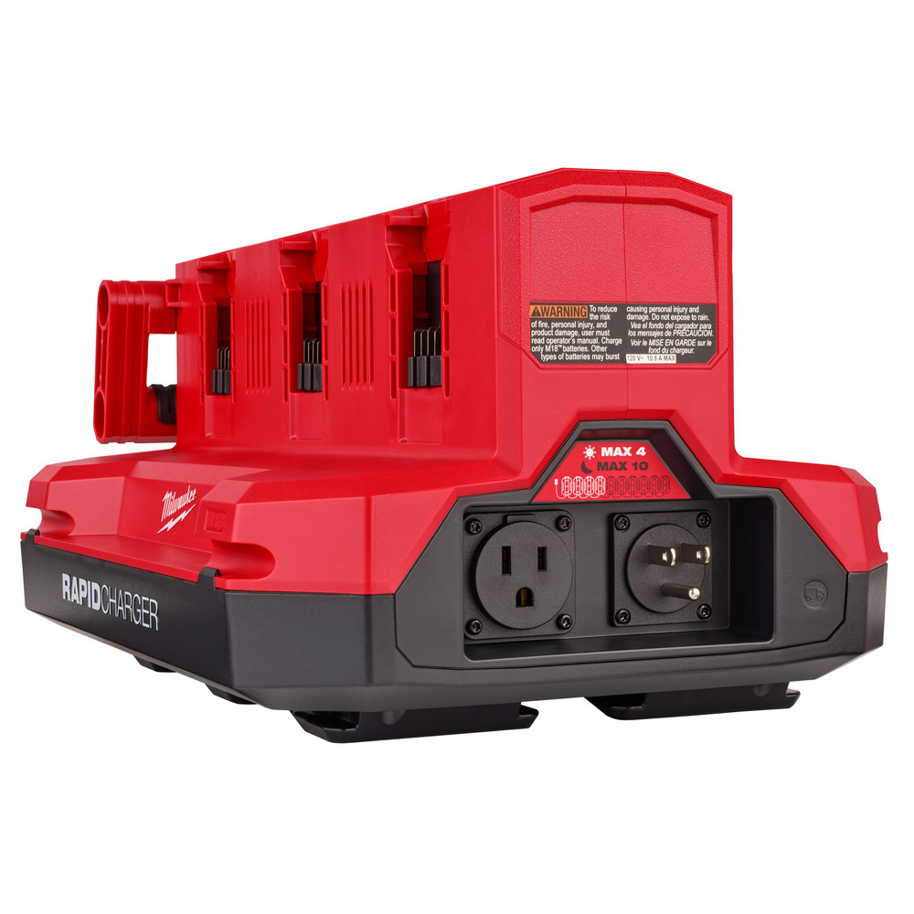 Milwaukee Tool - M18™ Six Bay Daisy Chain Rapid Charger w/ PACKOUT ...