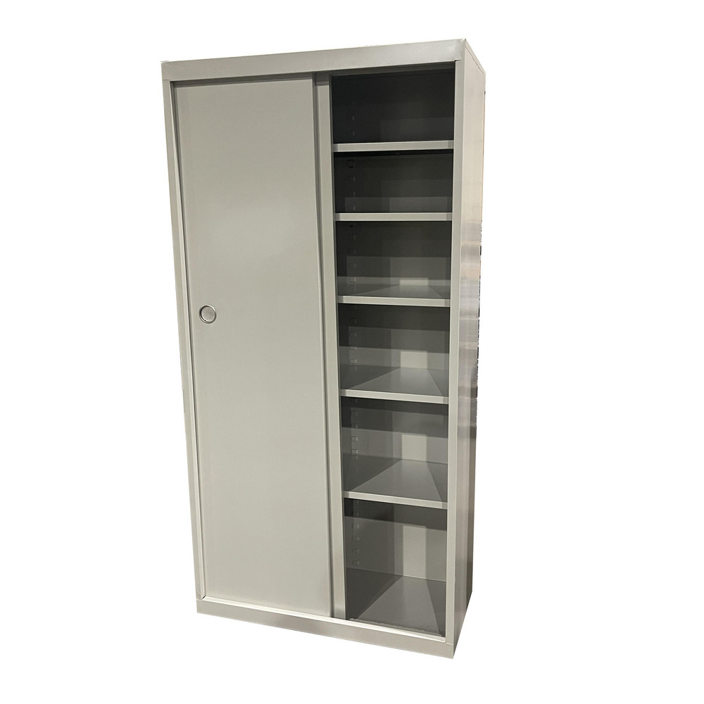 Steel Cabinets USA - Closed Shelving Free Standing Unit: 4 Shelves, 160 ...