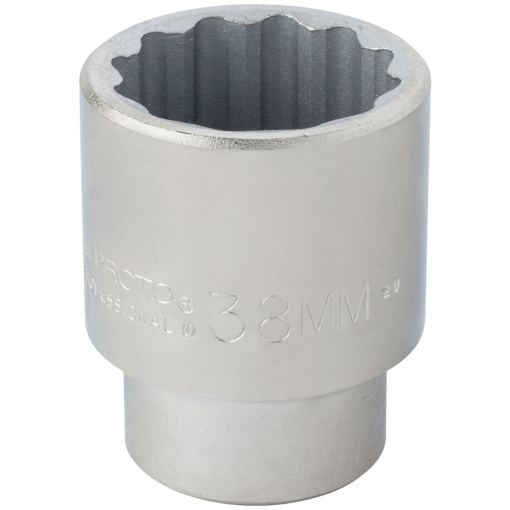 Proto - Standard Hand Socket: 3/4" Drive, 38.00 mm Socket, 12-Point ...