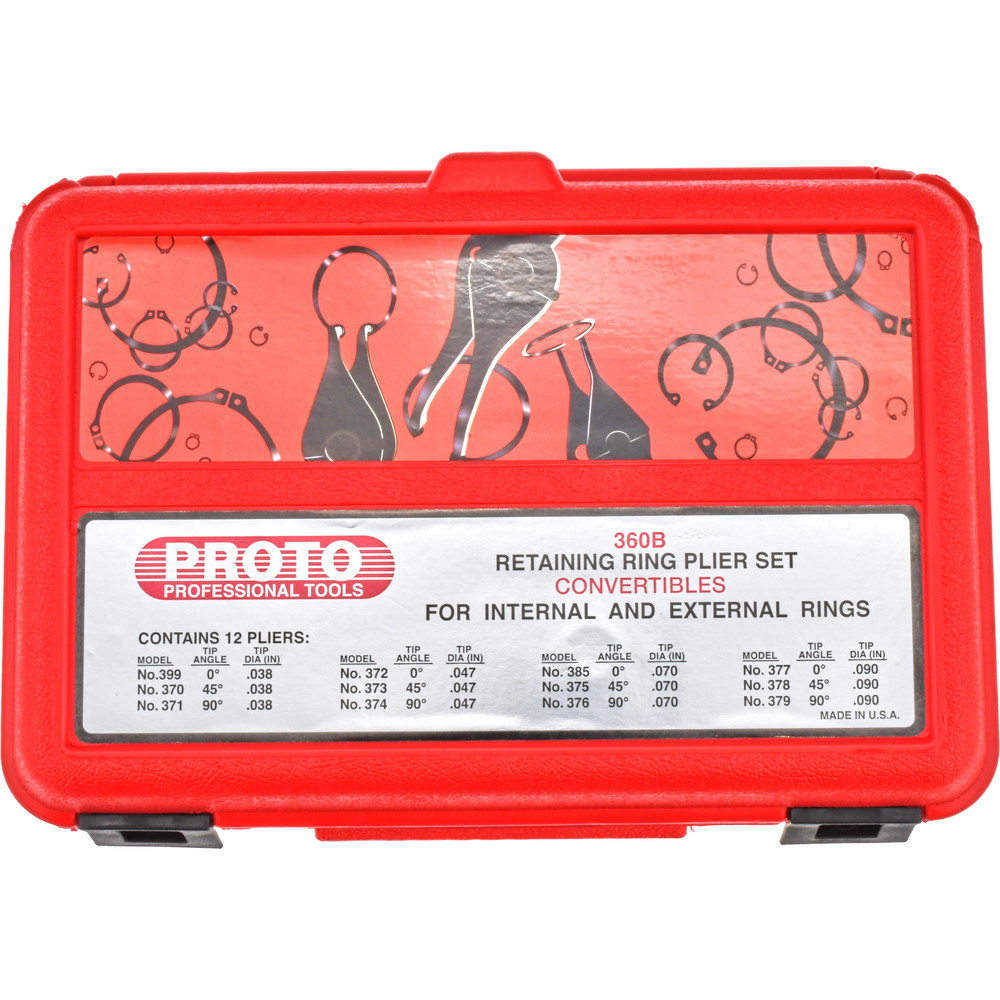 Proto - 12 Piece, Retaining Ring Pliers Set | MSC Direct